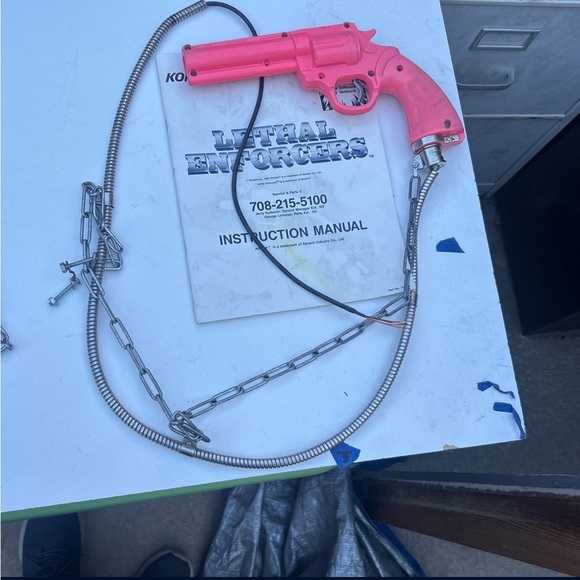 Video Games & Consoles | Konami Lethal Enforcers Pink Light Gun Arcade ...